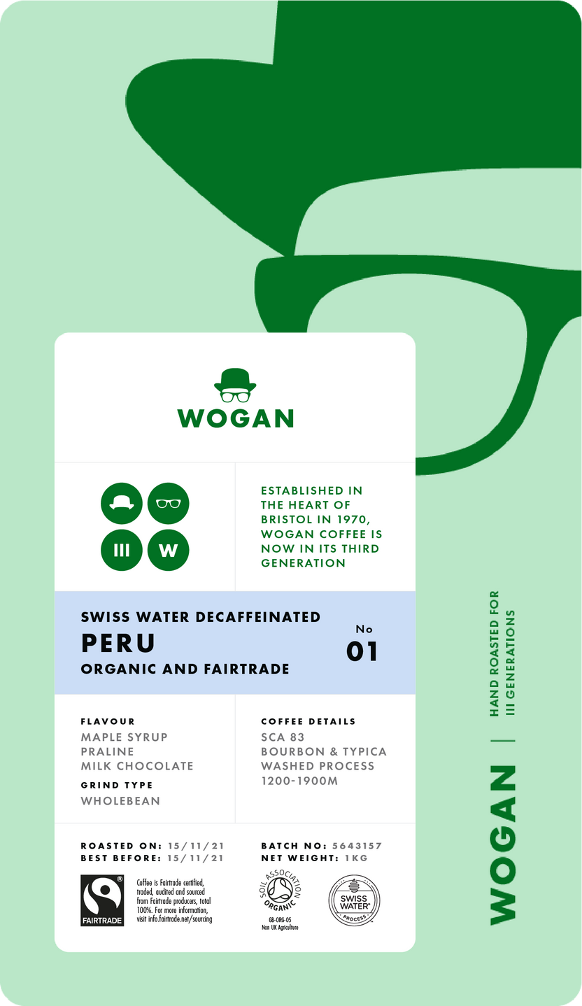 Peru Swiss Water Decaffeinated Organic & Fairtrade